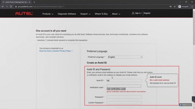 Autel account registration process – OBD2.LTD BLOG