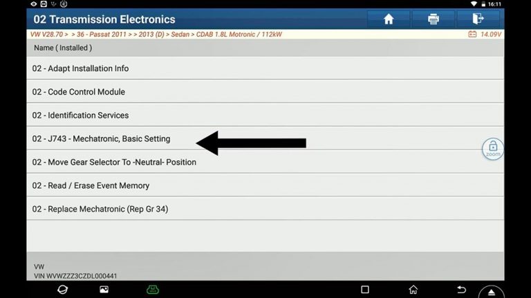 VW Passat DSG Transmission Basic Setting by X431 PAD – OBD2.LTD BLOG