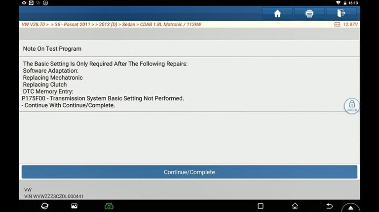 VW Passat DSG Transmission Basic Setting by X431 PAD – OBD2.LTD BLOG