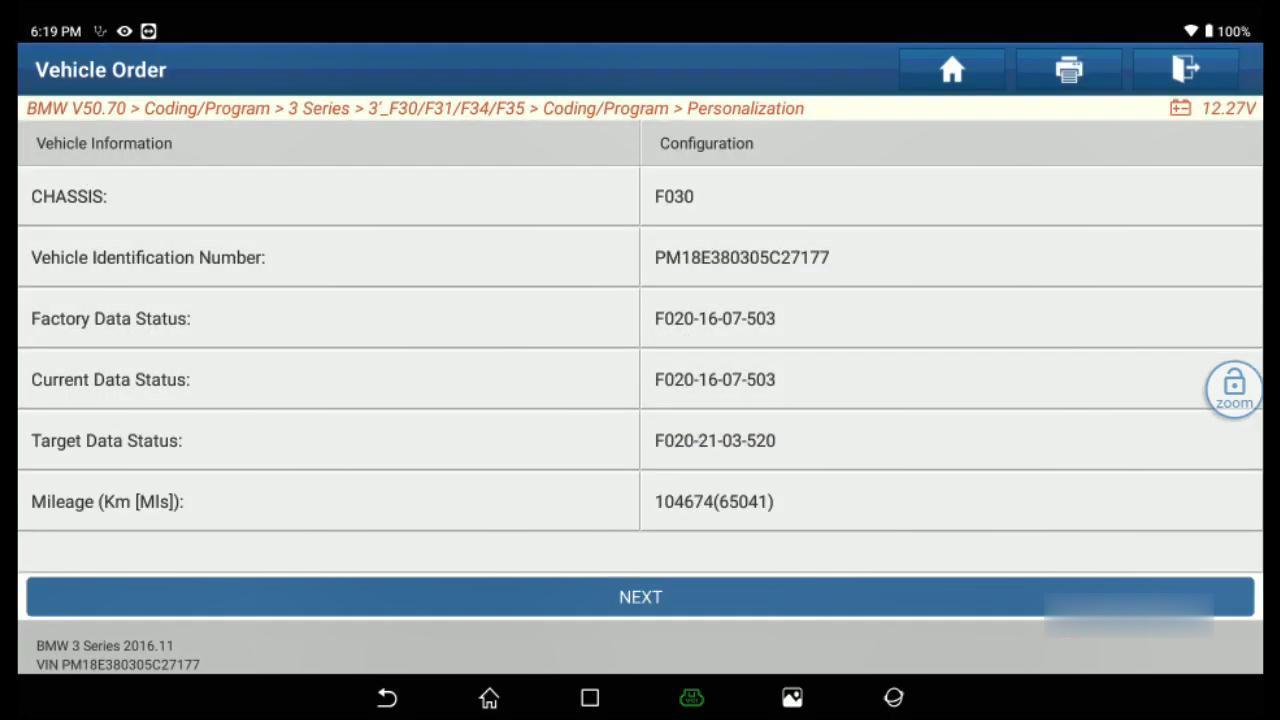 Launch X431 PAD VII do BMW F-Chassis Personalization Coding – OBD2.LTD BLOG
