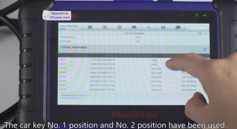 How to Read Benz W207 EIS Data by Autel IM508 with XP400 Pro – OBD2.LTD ...