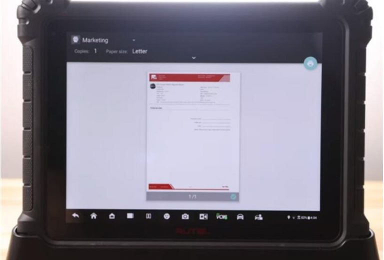 How to Print with Autel MaxiSYS Tablet Without a PC Connection – OBD2.LTD BLOG