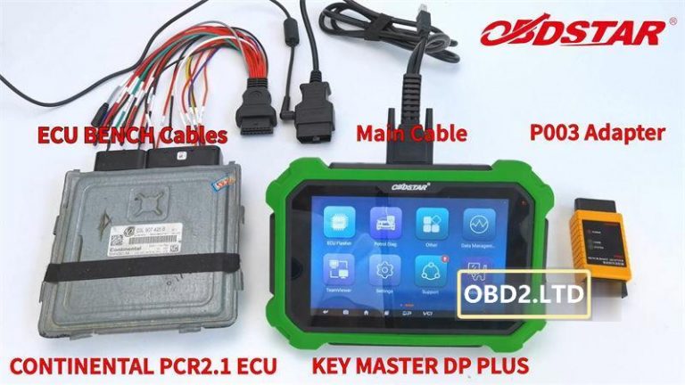 How to use OBDSTAR X300 DP Plus + P003 Kit to read Continental PCR2.1 ...