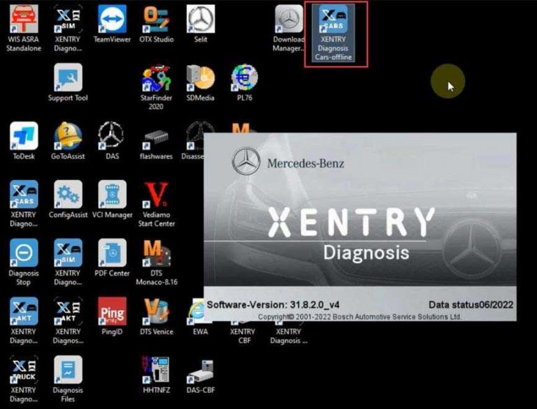 How to Login 2022.06 Xentry OpenShell Offline – OBD2.LTD BLOG