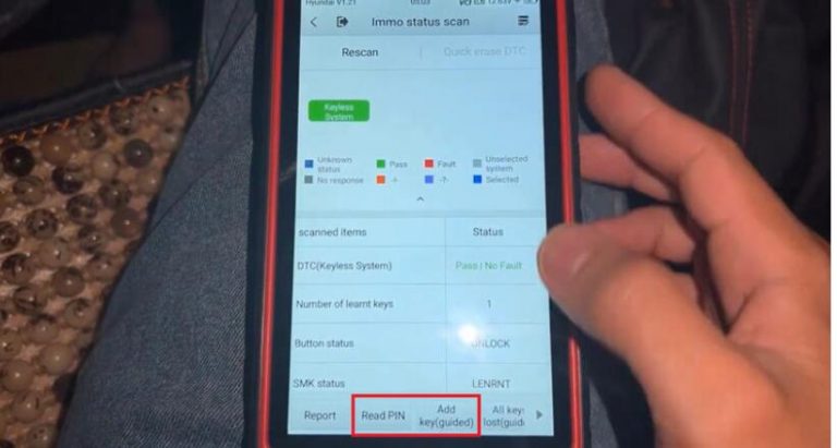 How to Read Pincode & Add 2022 Hyundai i10 ID4A by Autel KM100 – OBD2.LTD BLOG