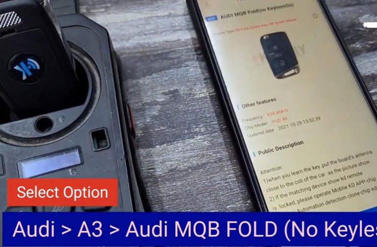 How to program Audi A3 2016 new MQB key using xtool x100 pad2, pad3 or ...
