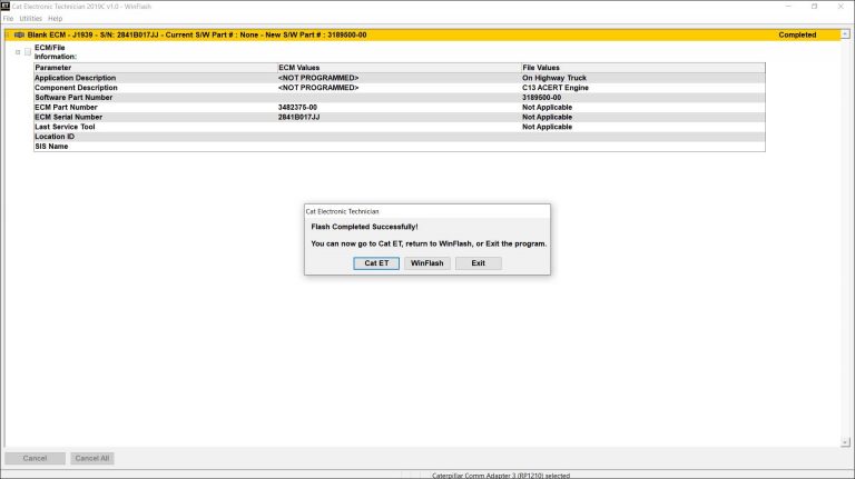 How to use CAT ET Software to program an ECM – OBD2.LTD BLOG