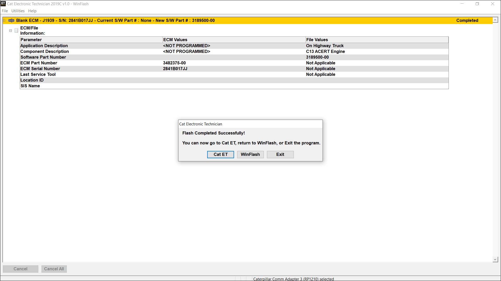How To Use Cat Et Software To Program An Ecm Obd2 Ltd Blog