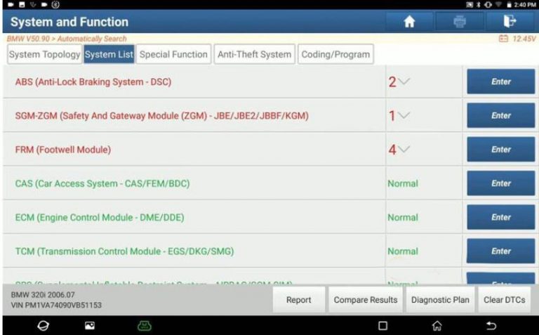 How to fix BMW trouble code 5E3F by coding DSC(ABS) via X431 PAD VII ...