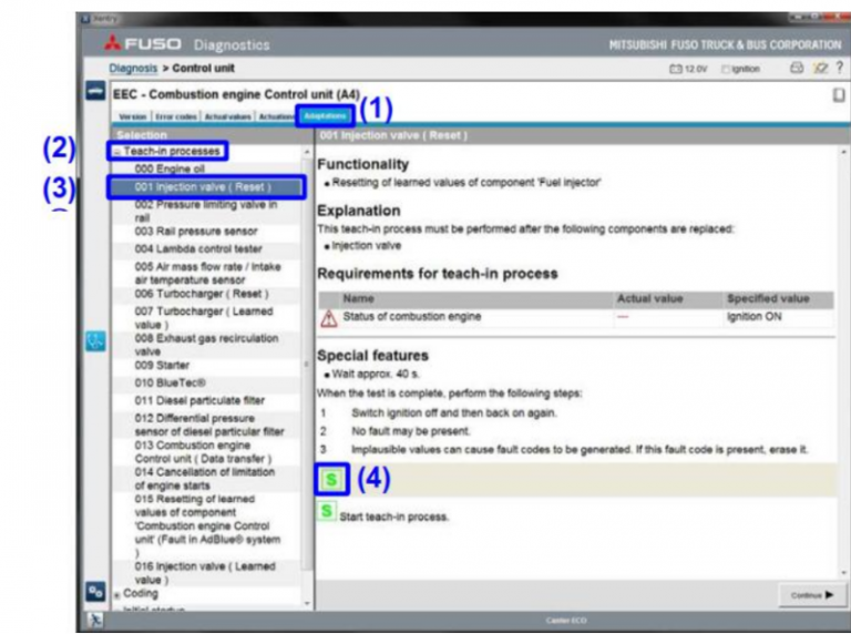 How to Reset/Rewrite Injector for FUSO Truck by XENTRY – OBD2.LTD BLOG