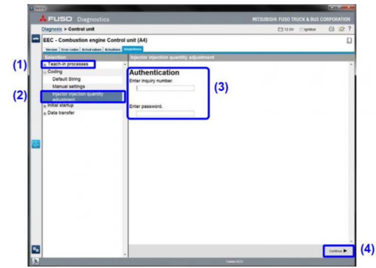How to Reset/Rewrite Injector for FUSO Truck by XENTRY – OBD2.LTD BLOG