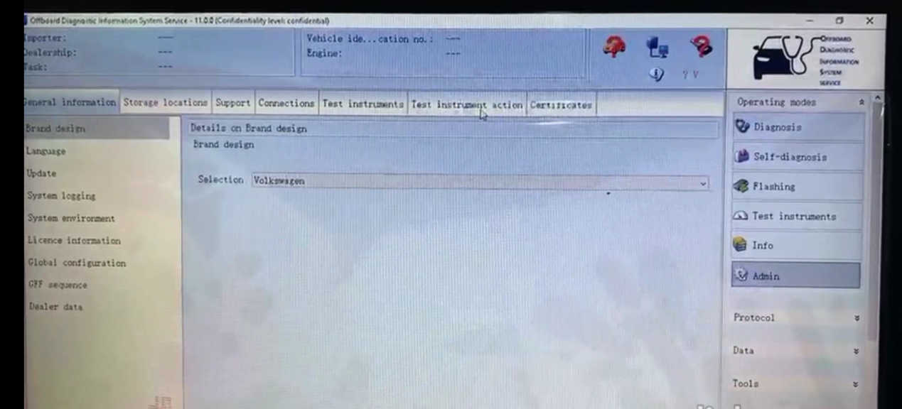 VAS6154 Diagnostic Tool ODIS how to set language – OBD2.LTD BLOG