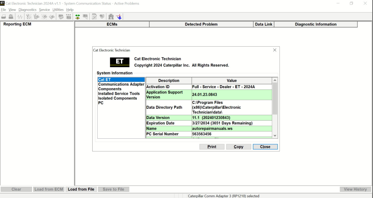 2024A lastest Version CAT Caterpillar ET Diagnostic Adapter III Cat ...