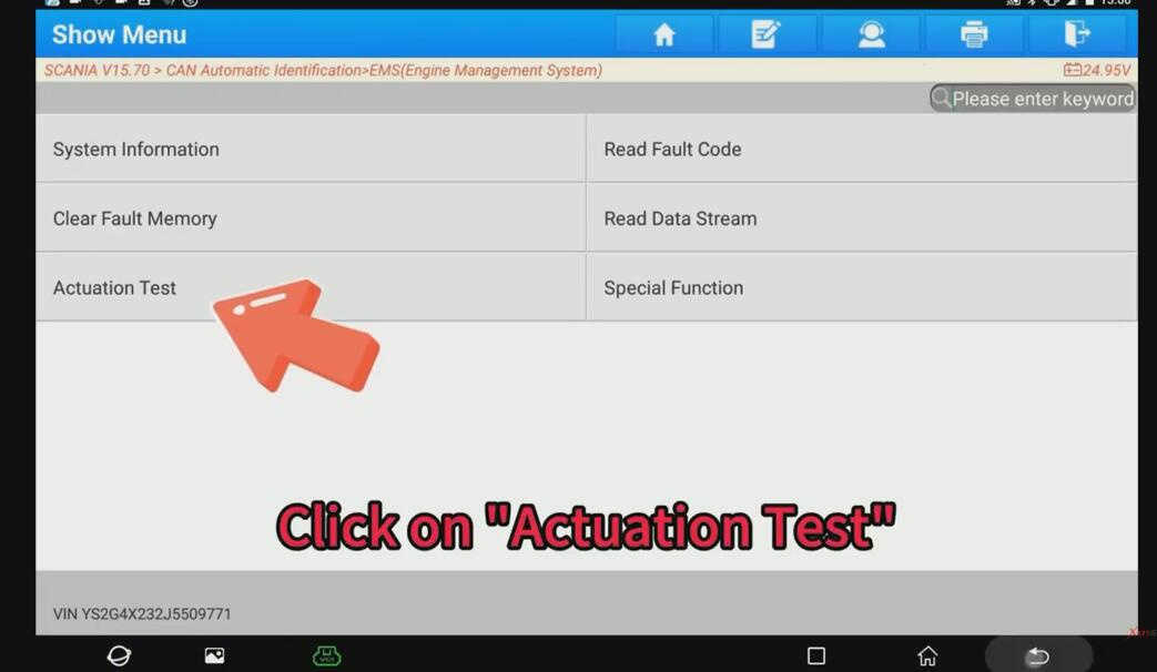 Launch X431 PAD5 PWM Signal to Alternator Test for Scania G410 – OBD2 ...