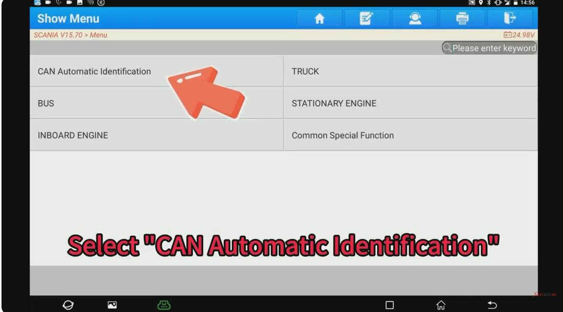 Launch X431 PAD5 PWM Signal to Alternator Test for Scania G410 – OBD2 ...