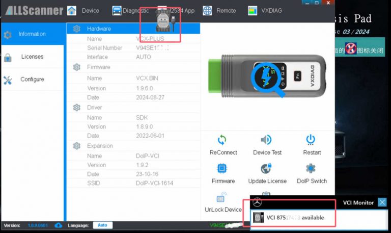 VXDIAG VCX SE for Benz VCI problem with the WiFi adapter Solution ...