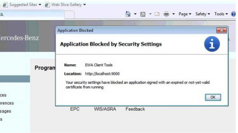 MB Star EPC.net Internet Explorer cannot display solution – OBD2.LTD BLOG
